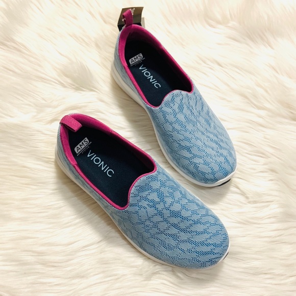 Vionic | Shoes | Vionic Light Blue Agile Hydra Slip On Sneakers | Poshmark